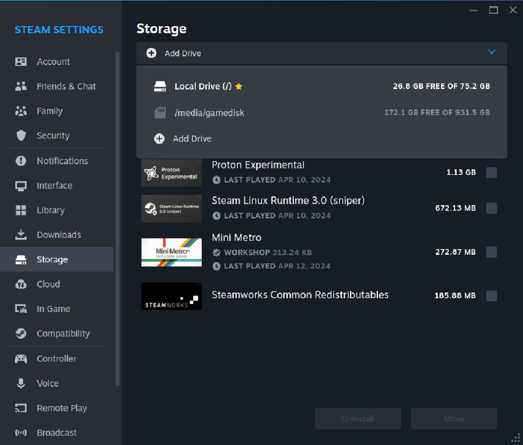 在 GNU/Linux 和 Windows 间共享 Steam 游戏库